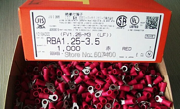 RBA1.25 3.5 FV1.25 M3 (LF) 터미널 RBA1.25 3.5(FV1.25 M3) JST 커넥터 터미널 하우징 100% 신규 및 기존 부품|terminal ...