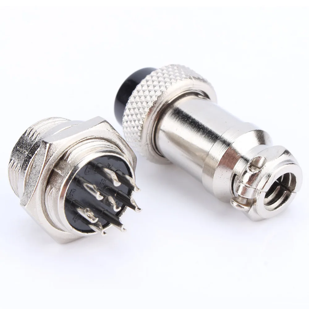 M16 16mm 8Pin Screw Type Electrical Aviation Plug Socket Connector ...