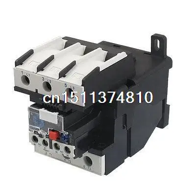 AC 37 50A Range 3P Motor Thermal Overload Relay w Terminal Block Base ...