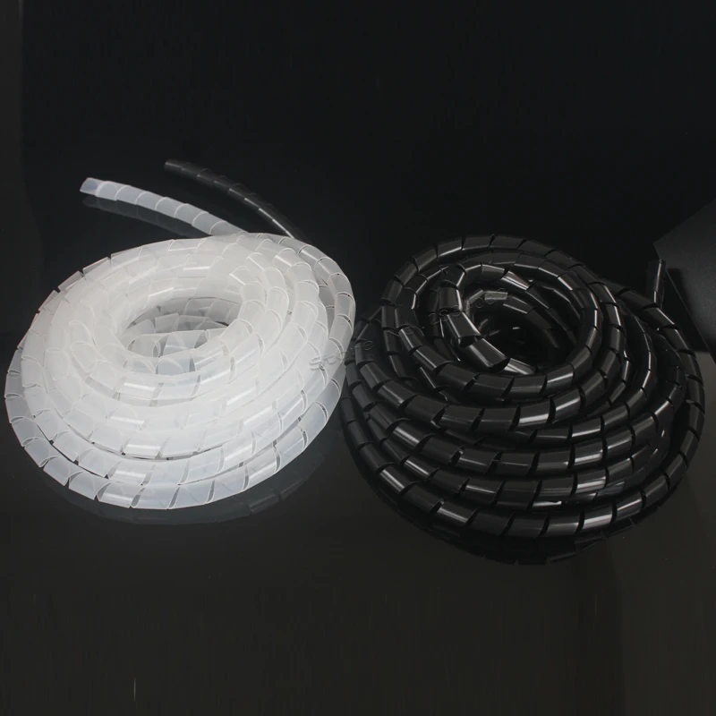 White Hose protection cable wire winding pipe PE 4mm 6mm 8mm 10mm 12mm ...