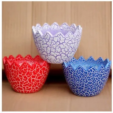 Garden Multicolour eggshell flower pot Bonsai cartoon cute ceramic pots ...