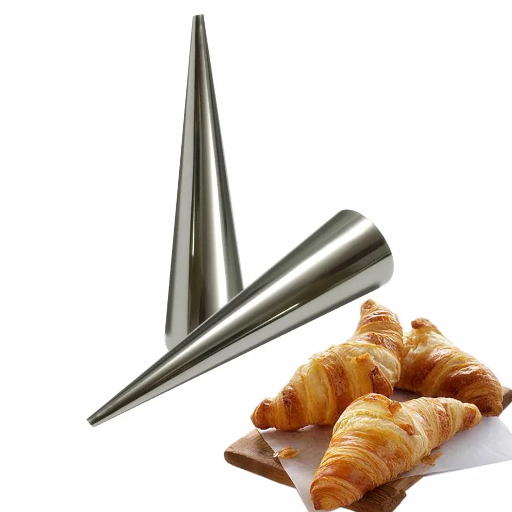 1pcs 9cm Stainless Steel Spiral Baked Conical Tube Cone Danish Tool Diy ...