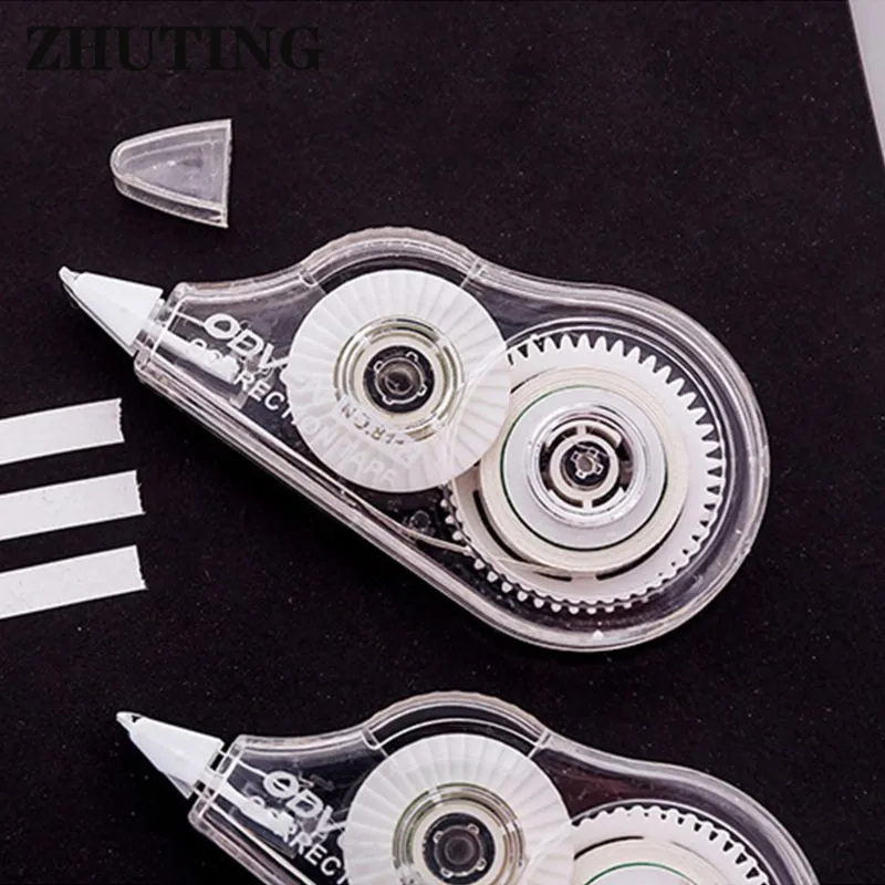 Small Size Transparent White Push Correction Tape Office School ...