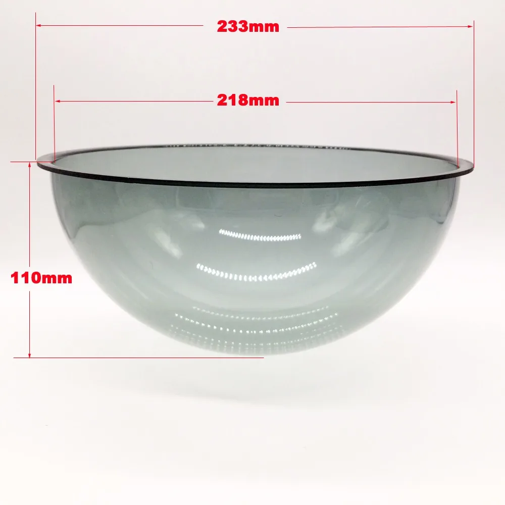 233x110mm Acrylic Outdoor High Speed CCTV Replacement Clear Camera Dome ...