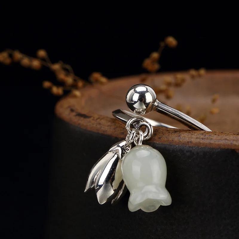 2018-Rushed-Anel-Feminino-Pure-Hetian-Bai-Yuling-Lan-High-grade-Joker ...