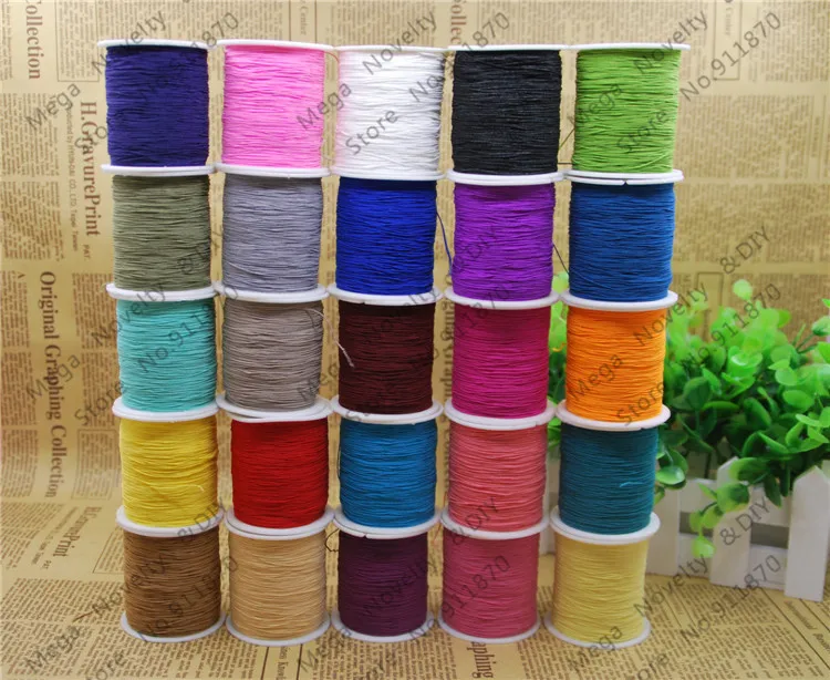 Hot Multi Color 0.5mm Elastic Strechy Sewing Cords 100meters/roll/lot ...