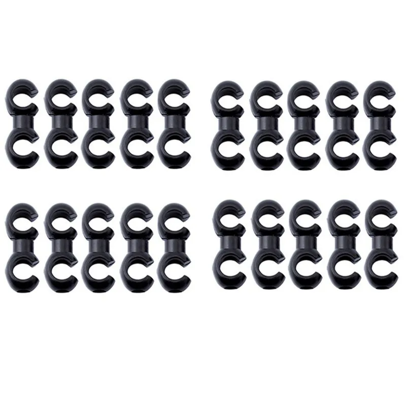 20pcs Bicycle MTB Brake Cable S Style Clips Buckle Hose Guide Bike ...