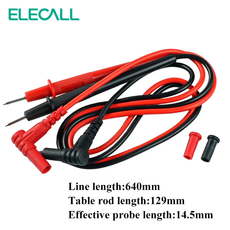 ELECALL A98 1000V 20A Needle Tip Probe Test Leads Universal Digital ...