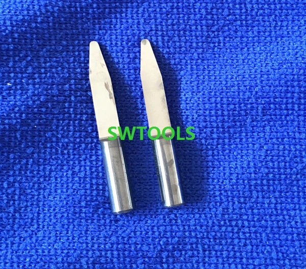 2pieces 6*20degree*2.0mm round bottom flat bottom CNC router bits ...
