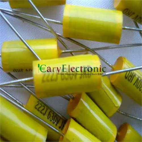 Wholesale-200pcs-long-leads-yellow-Axial-Polyester-Film-Capacitors-electronics-0-0022uF-630V-fr ...