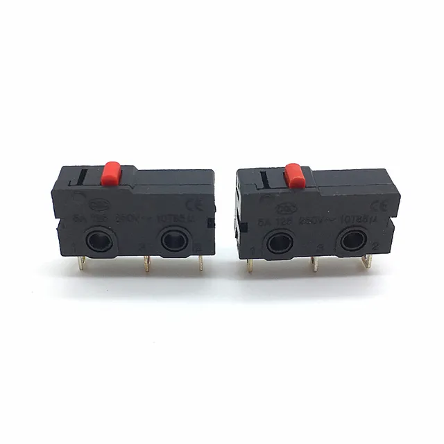 5pcs Mini Micro Limit Switch NO NC 3 Pins PCB Terminals SPDT 5A 125V 250V Roller Arc lever Snap ...