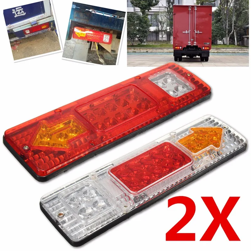 Waterproof 24v Caravan Led Trailer Tail Lights LED Rear Turn Signal ...