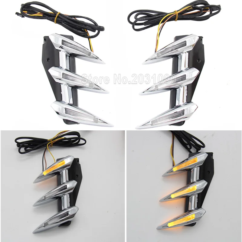 Chrome Motorbike Brake Rotor Covers /led Ring Of Fire For Honda ...