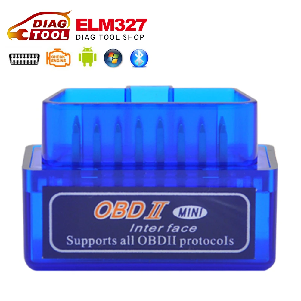 ony 10 days high quality Mini V2.1 ELM327 OBD2 Bluetooth Auto Scanner ...