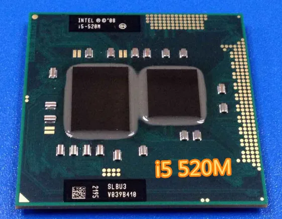 Processador intel core i5 original, 520m i5 520m 3m cache 2.4 ghz para ...