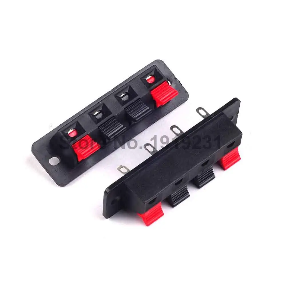 5PCS Single Row 4 Pin 4 Position Speaker Terminal Board Connectors ...