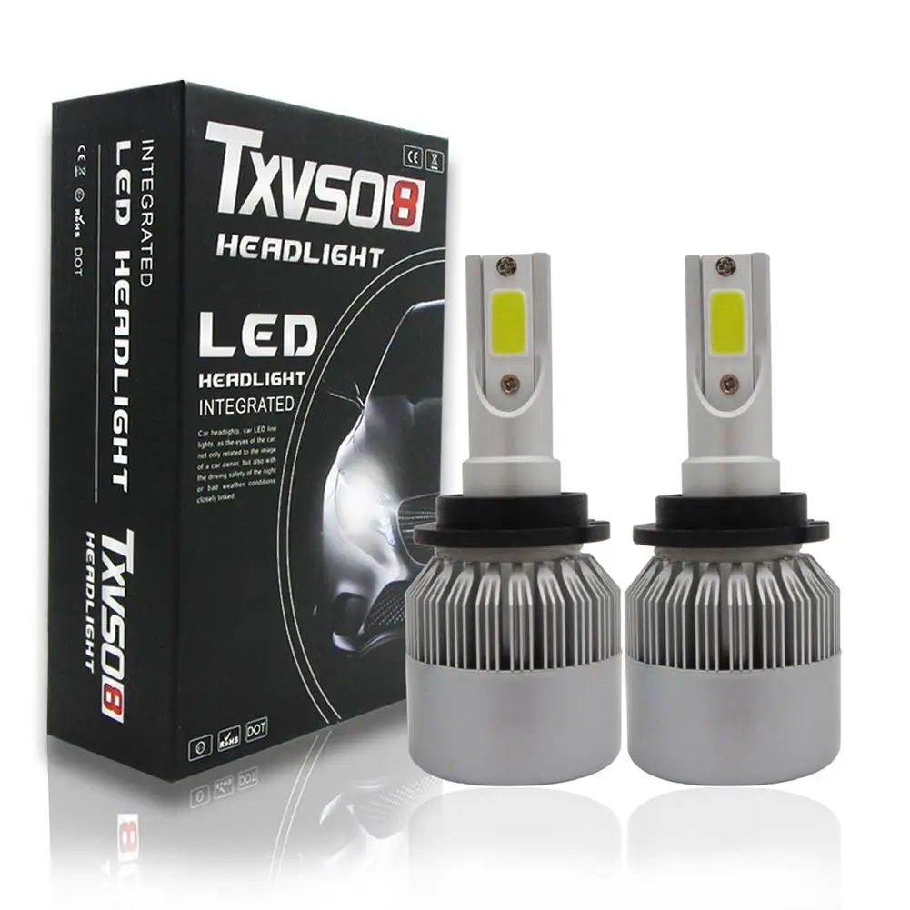 EDFY 2 x D2S D4S T2 Bulbs LED Headlight Kit Diamond White Light CarAuto ...