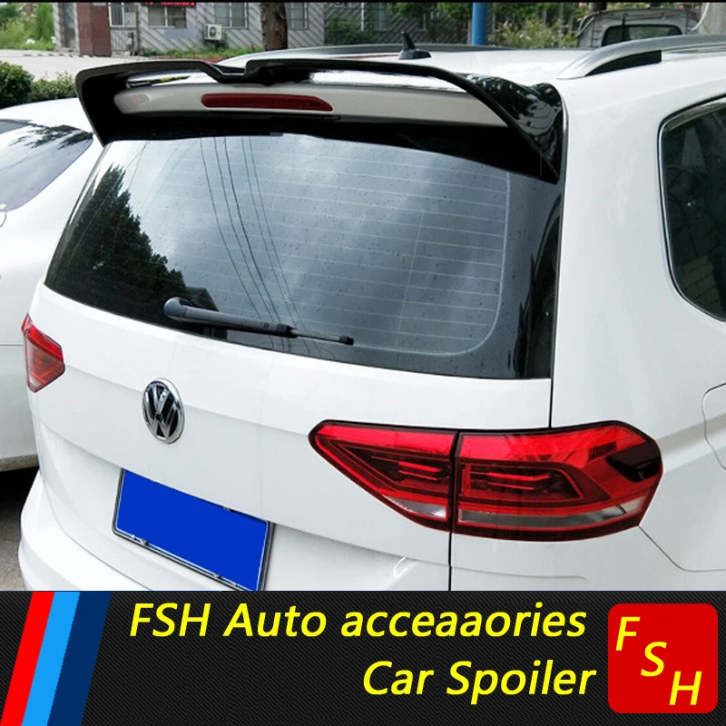 For VW Touran L Spoiler High Quality ABS Material Car Rear Wing unpaint ...