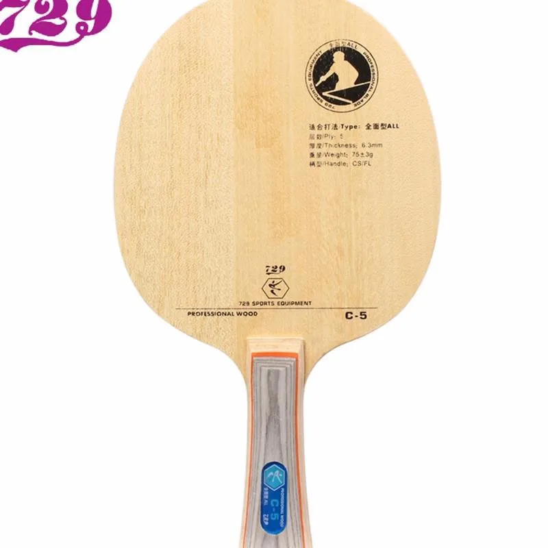 RITC 729 Friendship C 5 (C5, C 5) Allround Table Tennis Blade With 2x ...