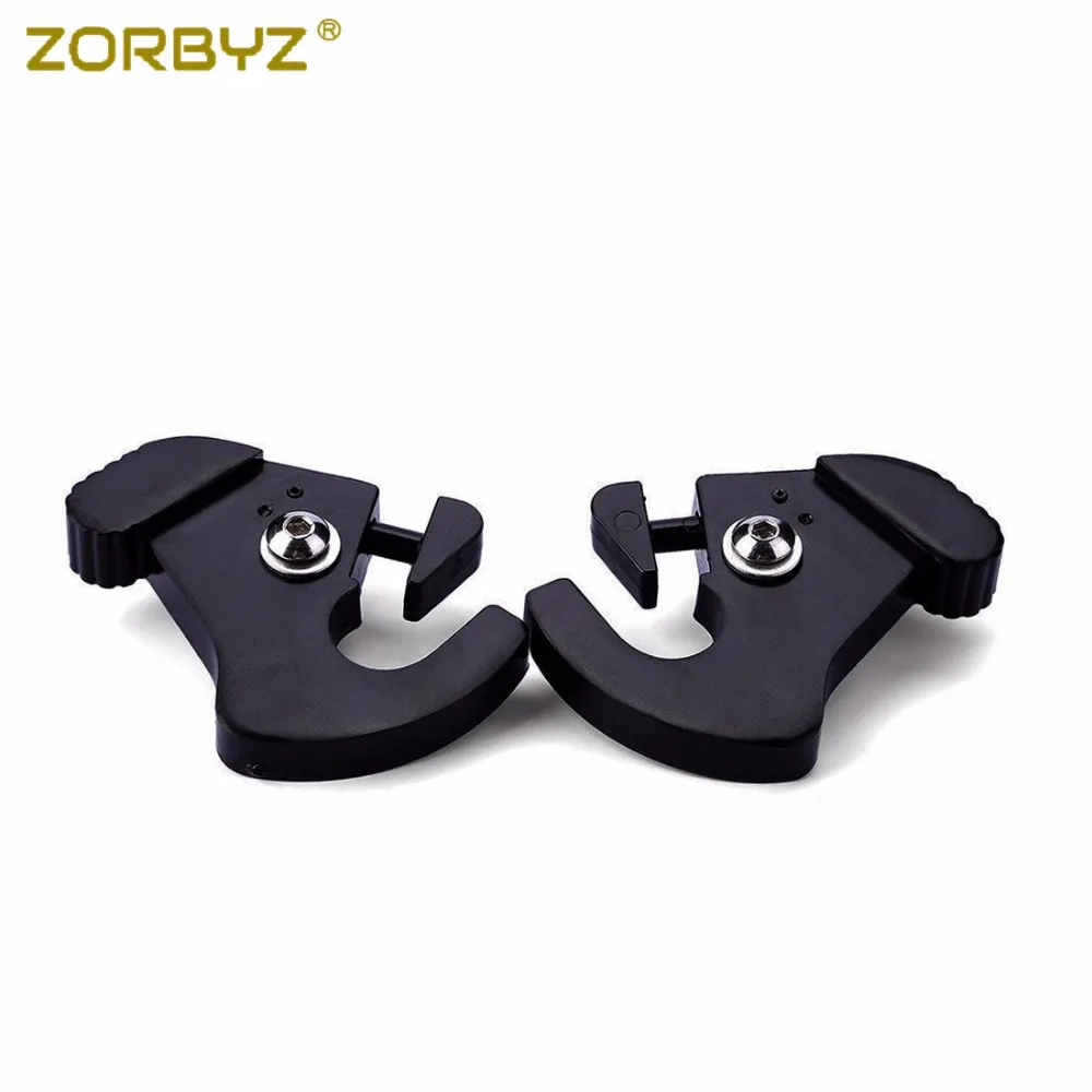 Zorbyz 1 Pair Black Aluminium Detachable Rotary Sissy Bar Luggage Rack ...