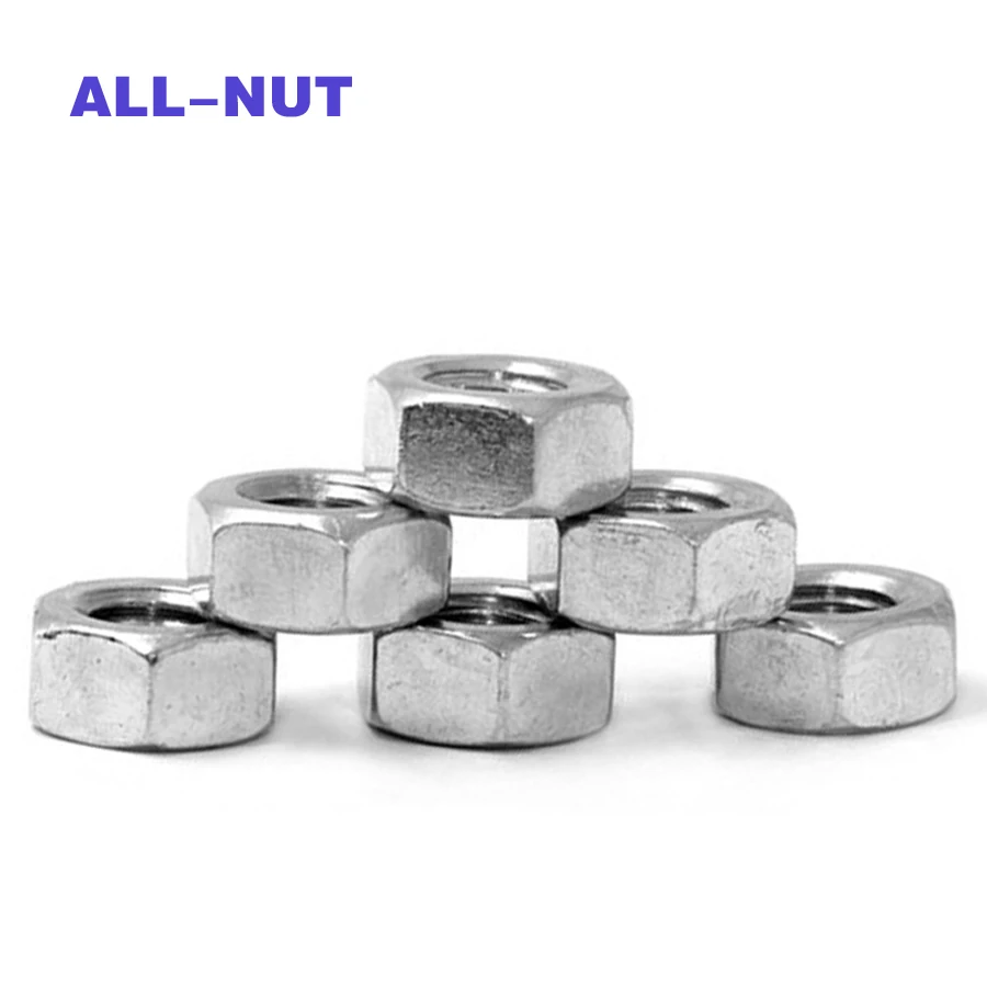 Tuerca hexagonal m2 m24, acero al carbono galvanizado blanco tuerca ...