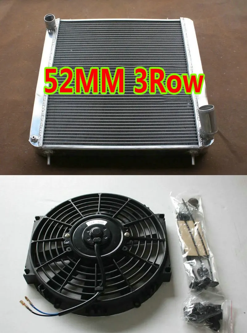 New 52mm 3row Aluminum Radiator For Jaguar E-type Xke Xk-e Series 1 S1 ...
