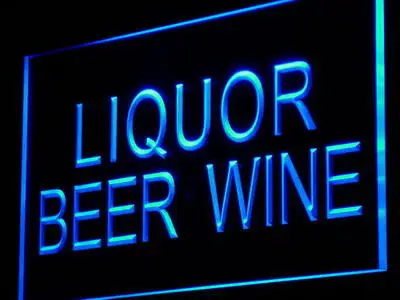 i914 Liquor Beer Wine Shop Bar Pub Club Light Signs On/Off Switch 20 ...