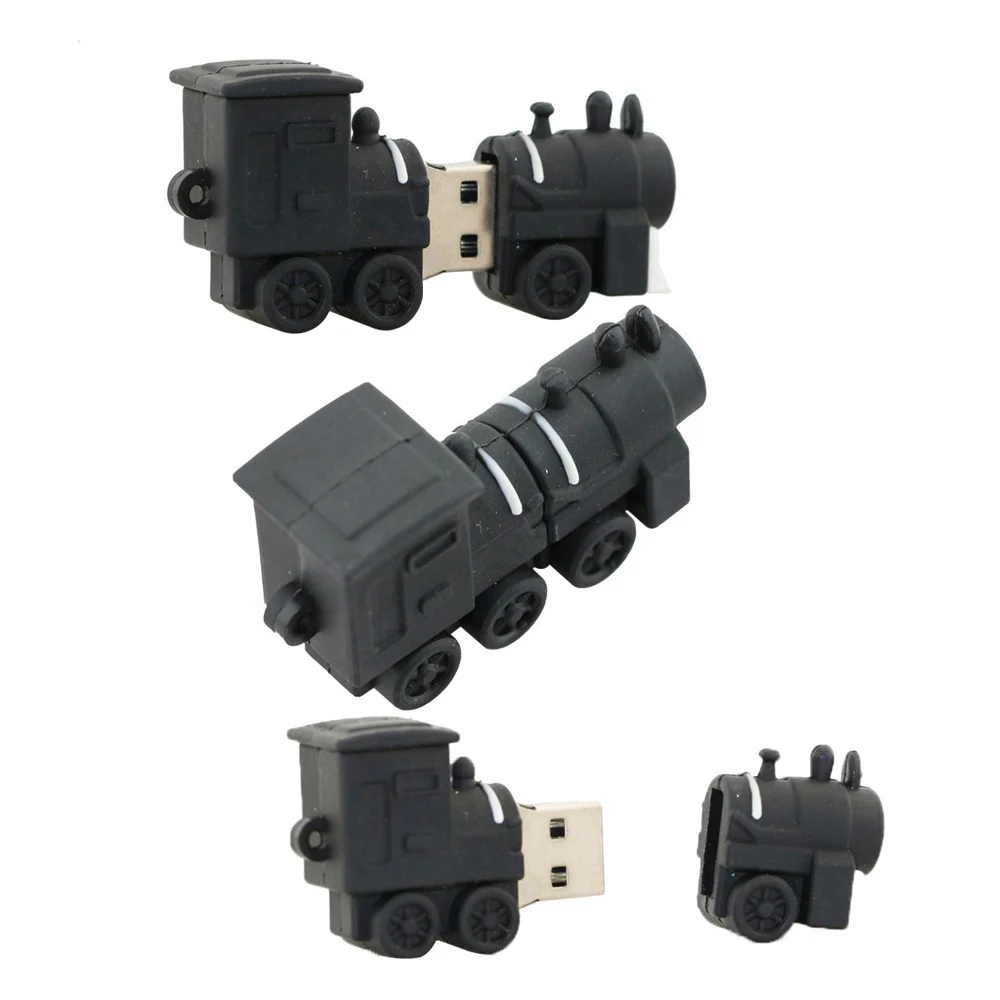 Cartoon Train USB Flash Drive Motor Car Locomotive Pen Drive USB Drive ...