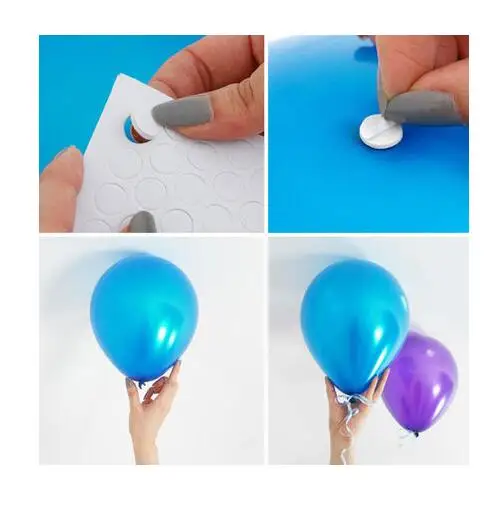 100 Points Balloon Attachment Glue Dot Attach Balloons to Ceiling or ...