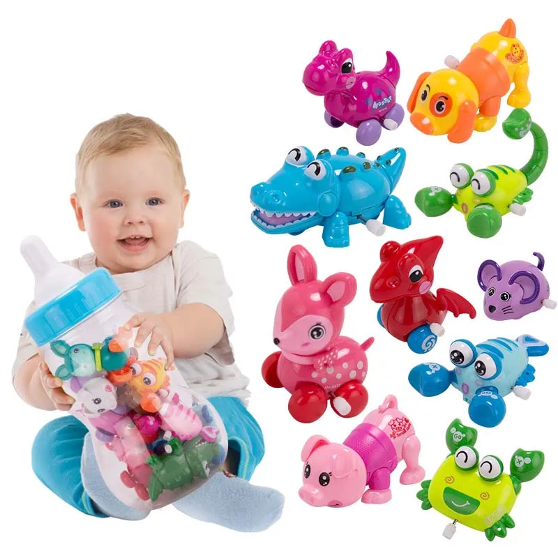 Wind Up Toys Baby Classic Cute Cartoon Animal Clockwork Kids Running ...