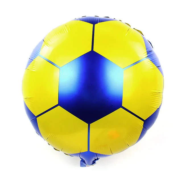 KAMMIZAD 10PCS football foil balloons soccer baloon air globos helium ...