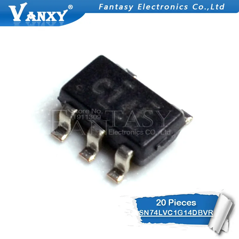 20pcs SN74LVC1G14DBVR SOT23 5 74LVC1G14GV SOT 23 SN74LVC1G14 SOT 23 5 ...