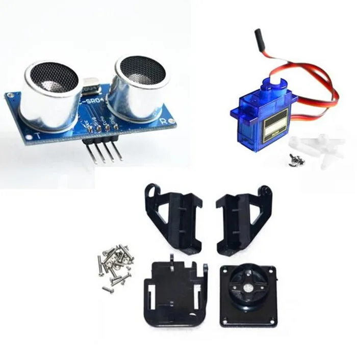 1pcs Ultrasonic Module HC SR04 + 1pcs 9G SG90 servo motor +1pcs FPV ...