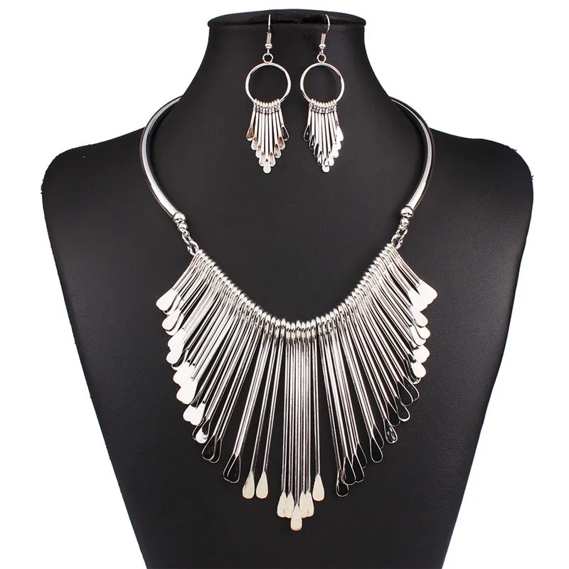 Elegant Trendy Best Selling Tassels Necklace Earrings Accessories ...