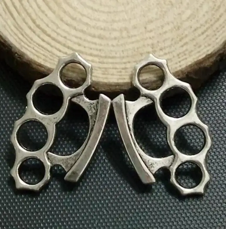 32-19mm-50-PCS-Brass-Knuckle-Dusters-Pendant-Charms-Jewelry-Accessories ...