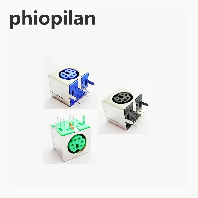 6 Pin Mini Din Socket Ps2 Ps2 6p Female Plug Connector Pc Computer Mouse Keyboard Pcb In