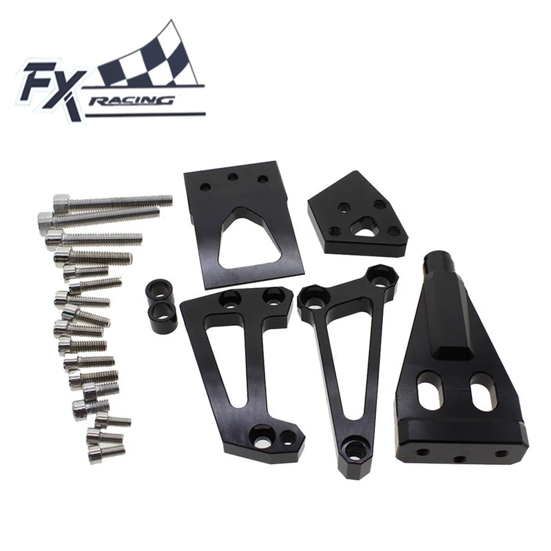 FXCNC Motorcycle Steering Stabilizer Damper Bracket Mounting Support ...