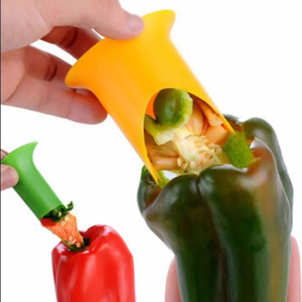 2pcs Chili Pepper Seed remover Kitchen tools Plastic Tomatoes Core ...