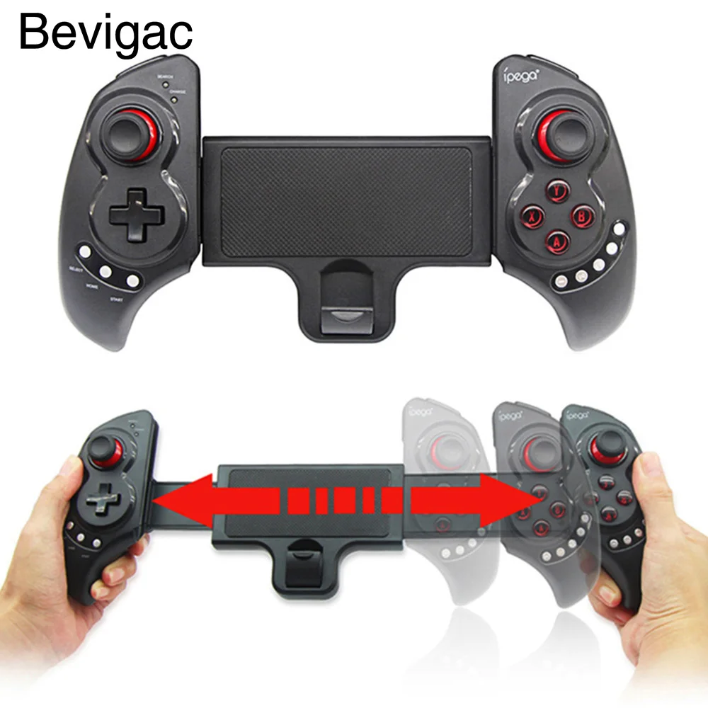 Bevigac Wireless Bluetooth Mobile Phone Game Controller Gamepad Joystick with Stretch Bracket ...