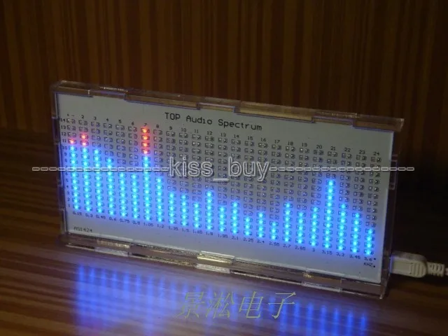 DIY KIT AS1424 digital Level Meter Audio LED Display Flashing Music ...