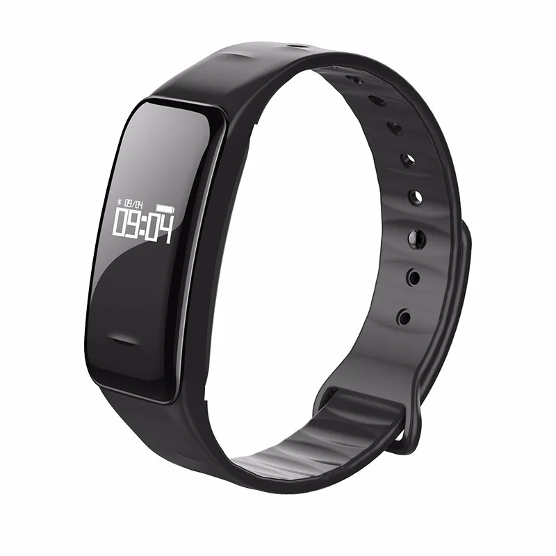 Bluetooth Smart Band Blood Pressure & Heart Rate Monitor Wristband ...