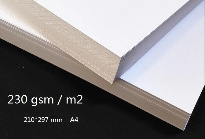 A4 230gsm Plain Off White Matt Thick PAPER Blank Cardstock Cardboard ...