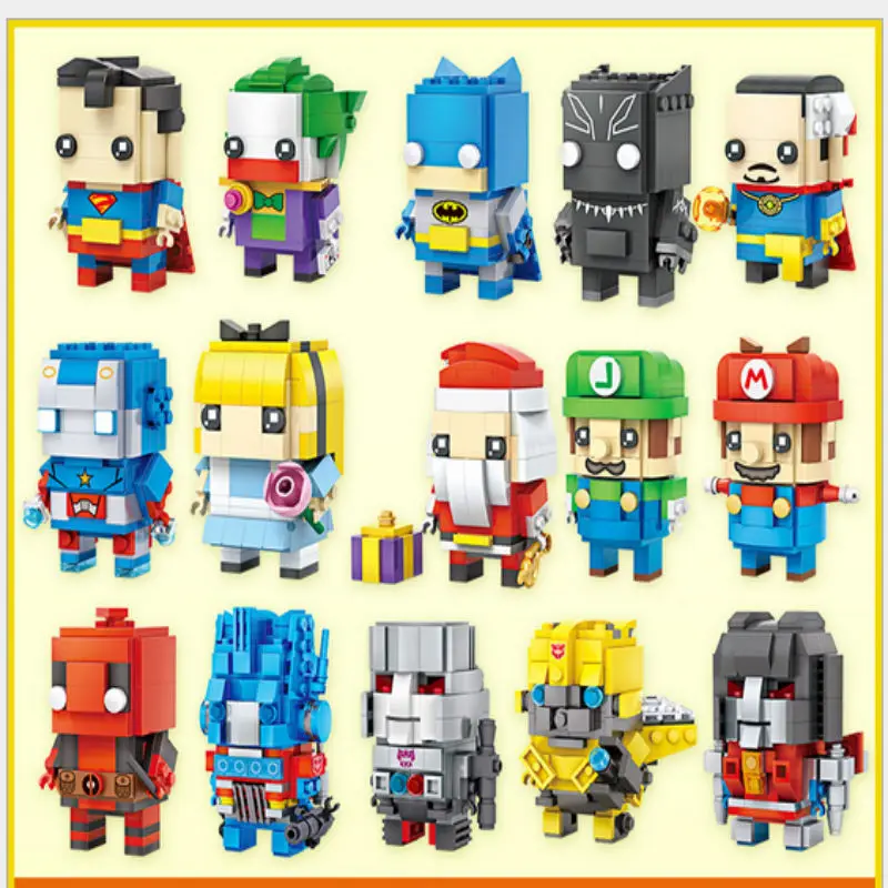 Marvel DC super heroes mini building block Batman wonder woman ...