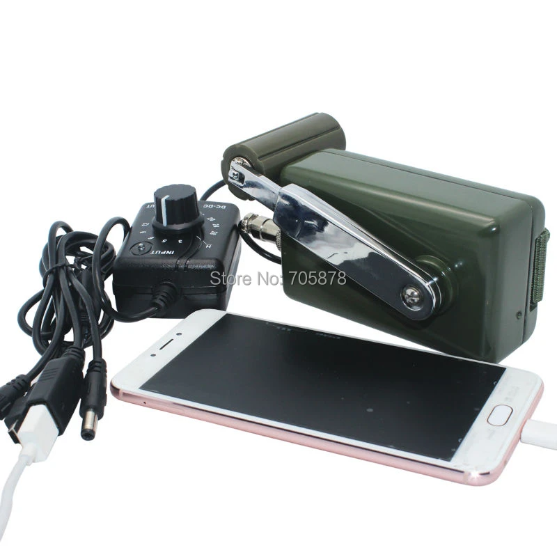 Portable Outdoor Hand Crank Generator Power Dynamo Military 30w/0-28v ...