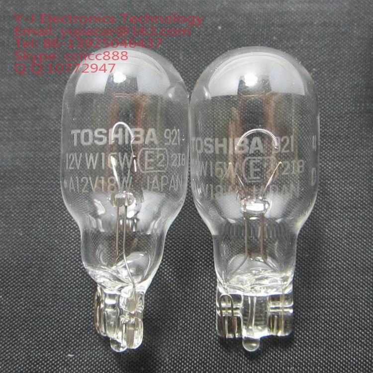 Toshiba 921 bulb W16W 12V T15 W2.1x9.5d Halogen Tail Light lamp good ...