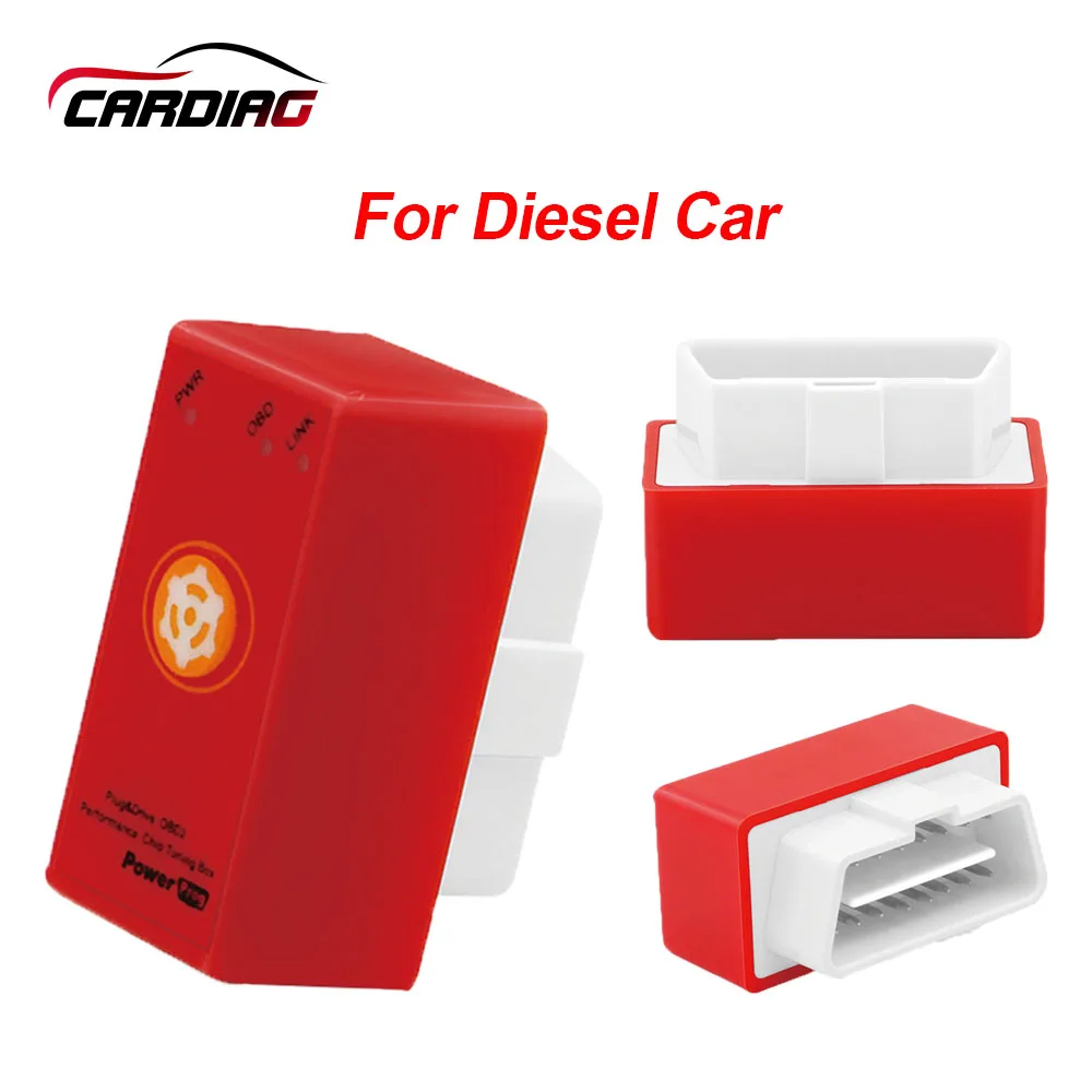 New Version NitroOBD2 With Reset Button Power Prog Red For Diesel Cars ...