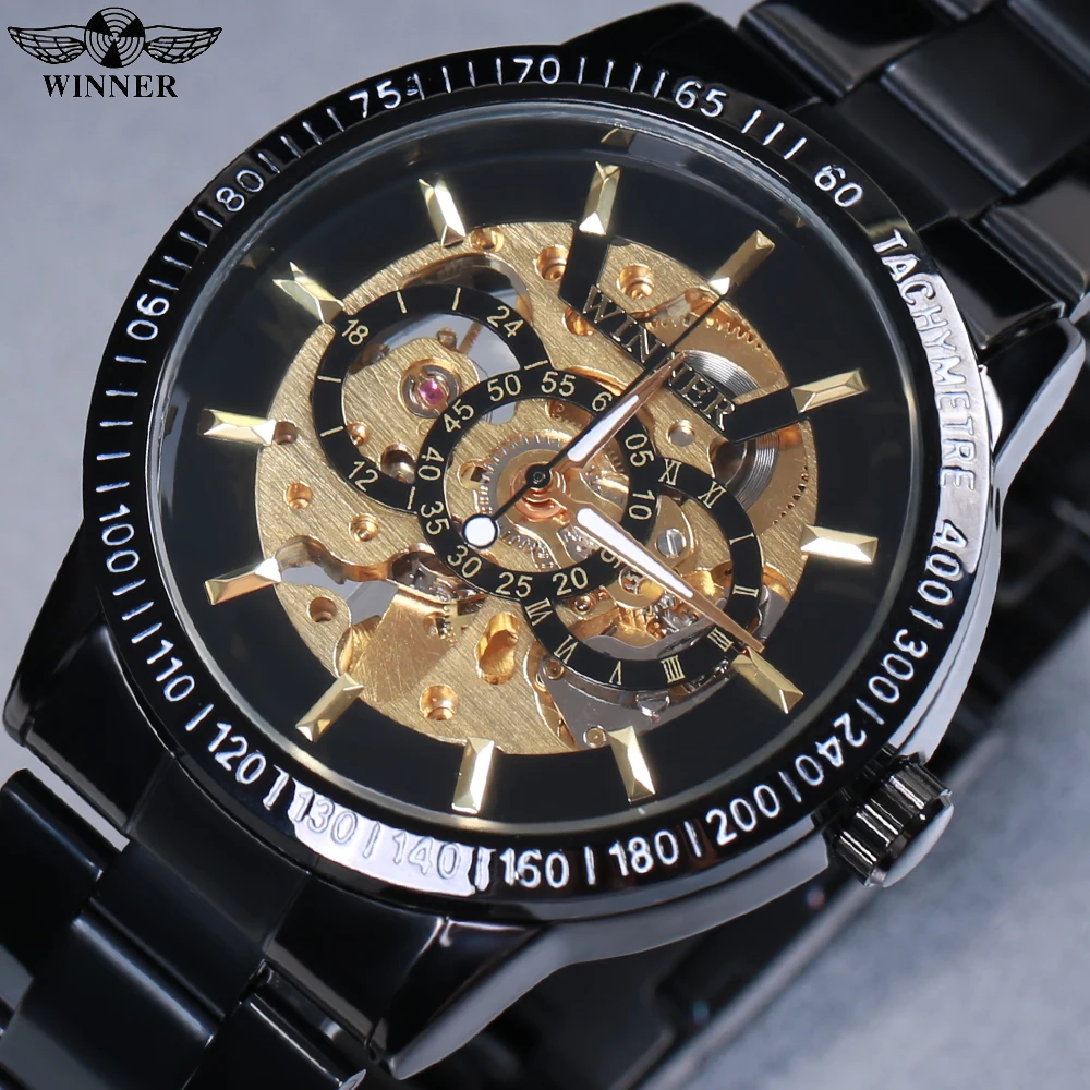 Winner 2018 Navigator Series Men Watches Top Brand Luxury Skeleton ...