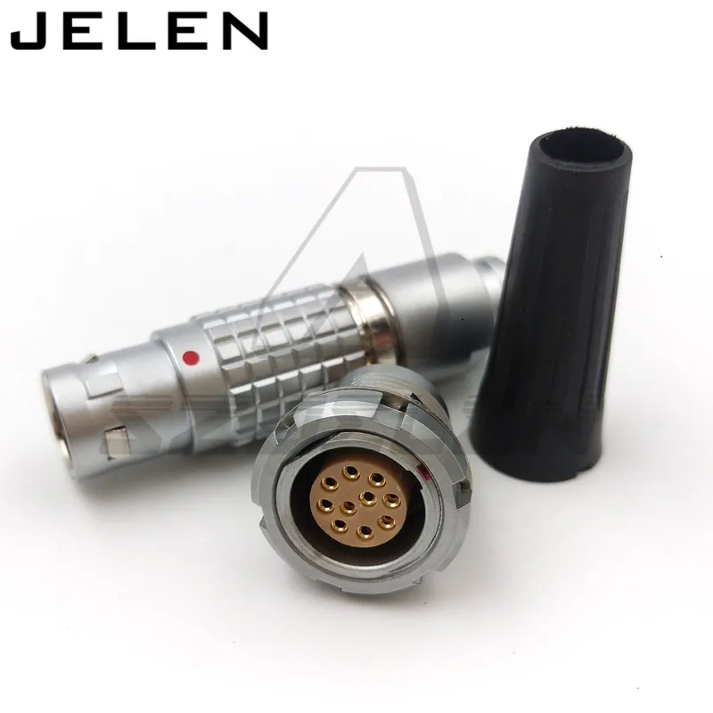Compatible LEMO 2B series 10 pins connector, FGG.2B.310.CLAD ,ECG.2B ...