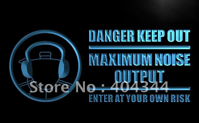 LK055 Danger Keep Out Room Games Bar LED Neon Light Sign home decor ...