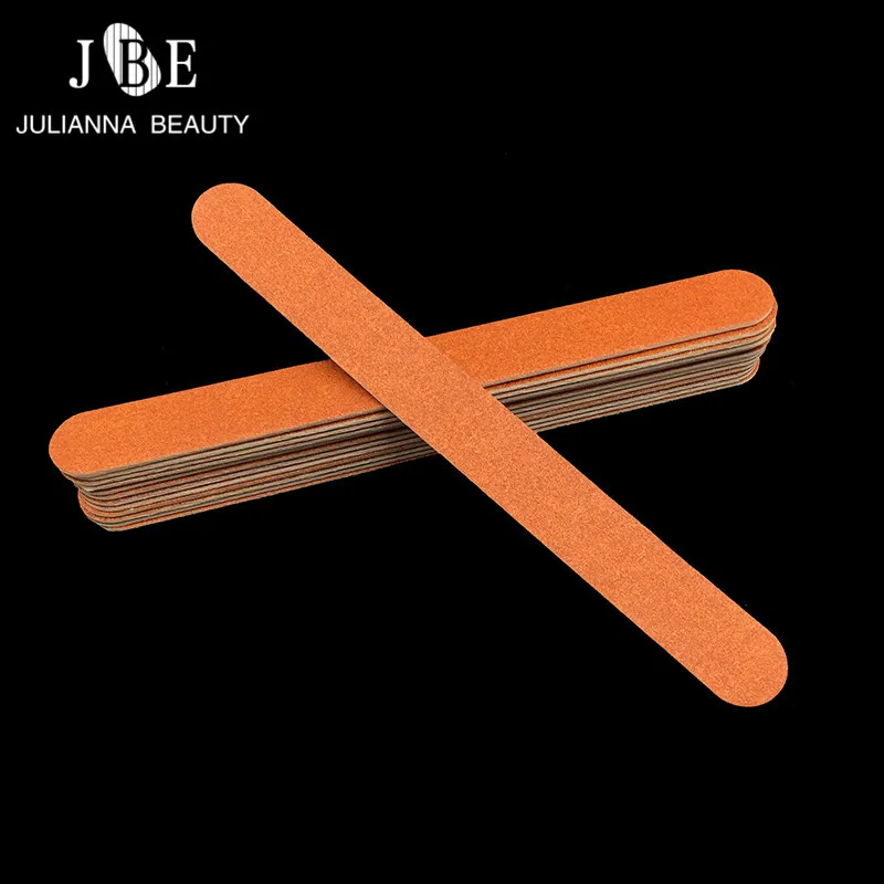10pcs/lot Nails Edge Wooden Nail Files 0.18mm Strong Thick Manicure ...